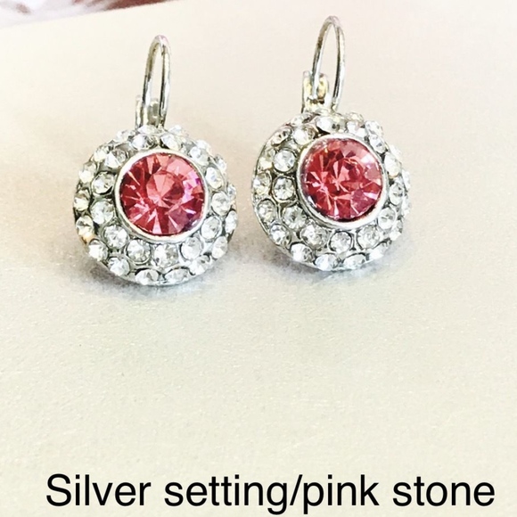 Ladybird Jewelry | Jewelry | Crystal Hoop Earrings Pave Swarovski Style ...